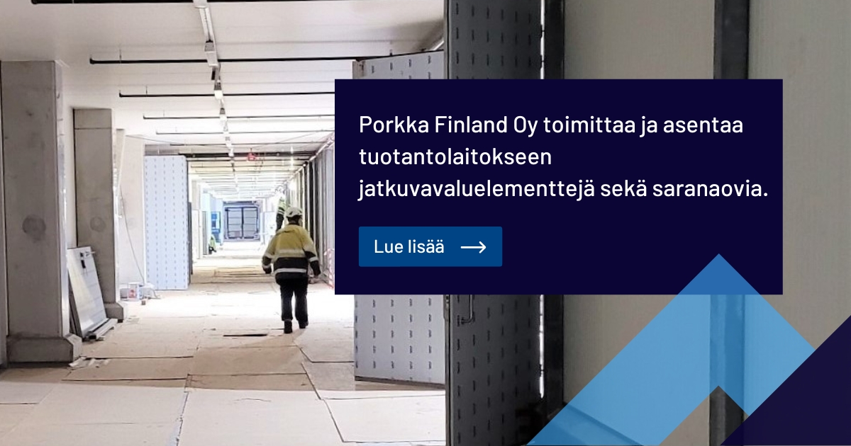 Porkka's products meet the highest demands of the Atria poultry plant ...